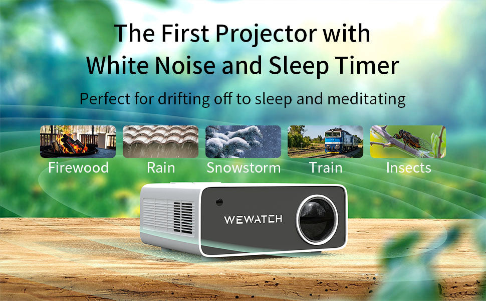 V51 Pro Projector | 1080P Clarity, 400 ANSI Lumen Brightness | WEWATCH