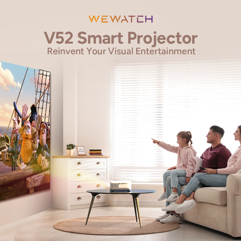 V52 Smart Projector | Experience Immersive Visuals - WEWATCHTECH